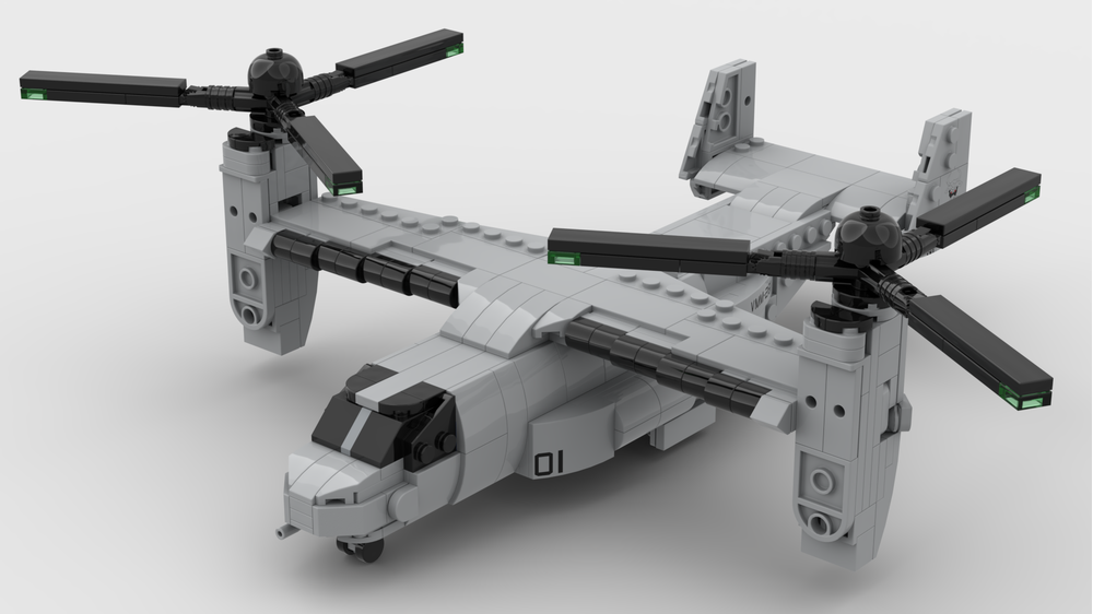 LEGO MOC 1:72 Scale V-22 Osprey by HandSolo99 | Rebrickable - Build ...