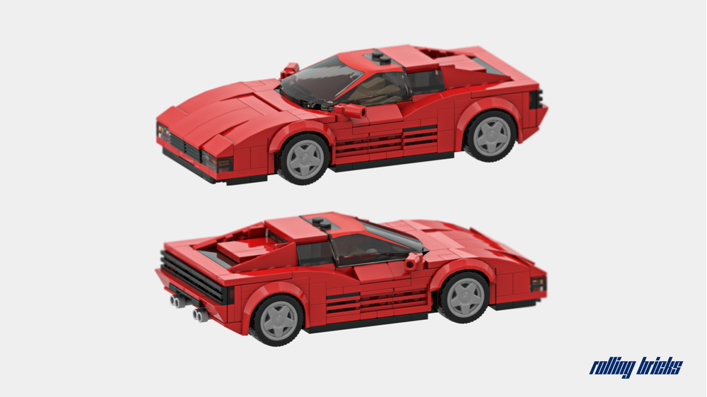 LEGO MOC Ferrari Testarossa bundle: Wangan Midnight / Miami Vice ...