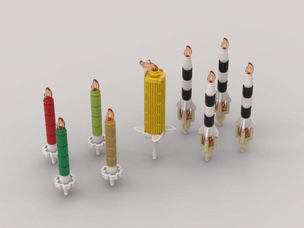 LEGO MOC Birthday cake candles by aquir | Rebrickable - Build with LEGO