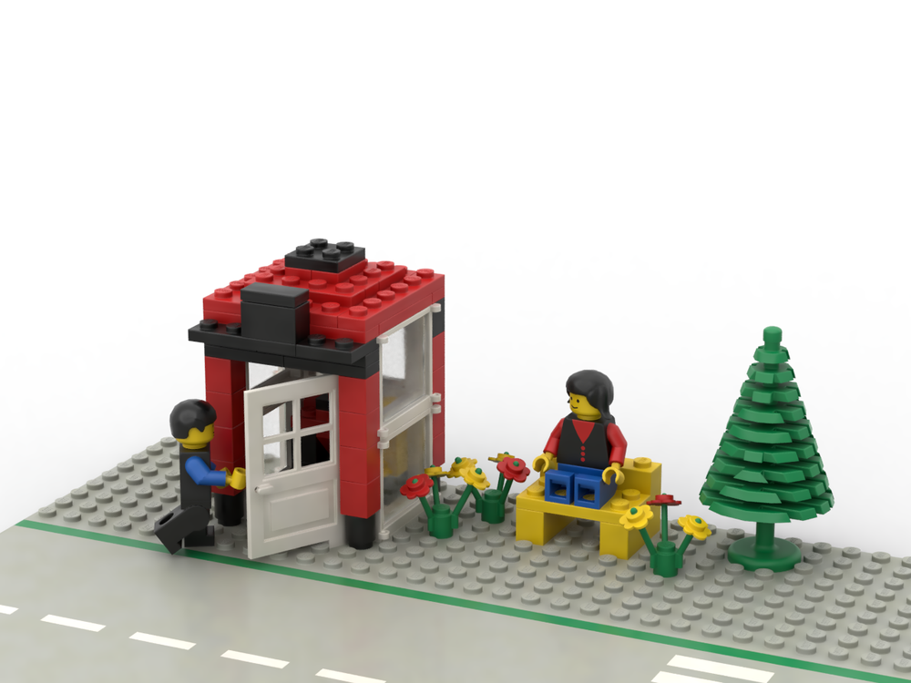 LEGO MOC 379 Telephone booth by se1977 | Rebrickable - Build with LEGO