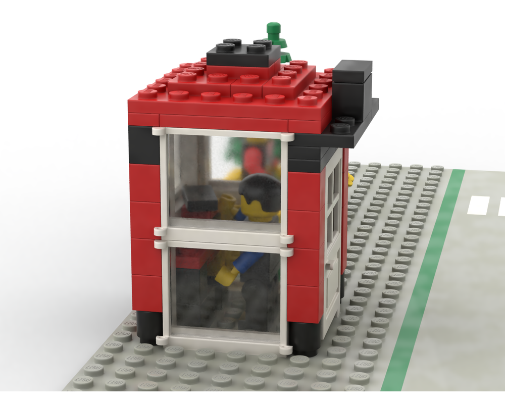 LEGO MOC 379 Telephone booth by se1977 | Rebrickable - Build with LEGO