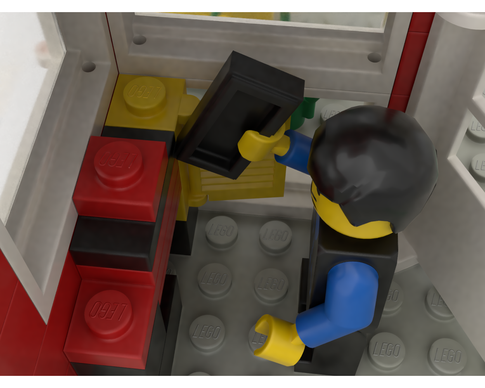 LEGO MOC 379 Telephone booth by se1977 | Rebrickable - Build with LEGO