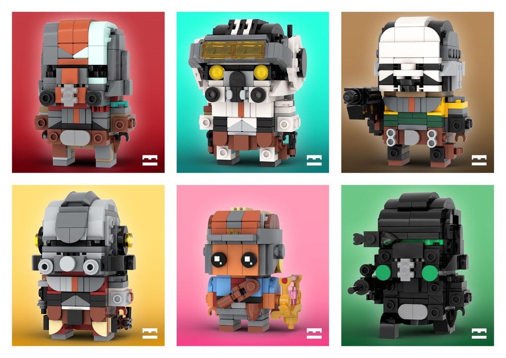 LEGO MOC Bad Batch Brickheadz Collection LEGO MOC - Star War s: The Bad ...