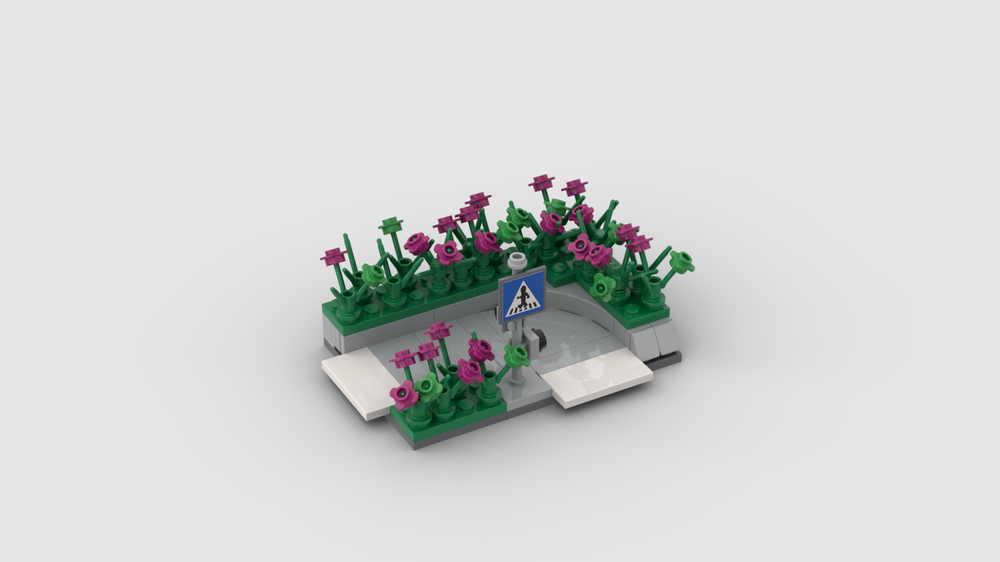 LEGO MOC Sidewalk Corner by davidgitz | Rebrickable - Build with LEGO