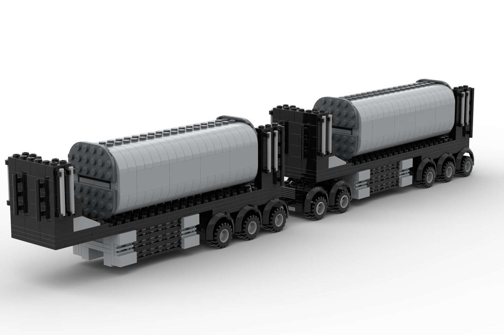 LEGO MOC Tank trailer double by Nova.Christoph | Rebrickable - Build ...