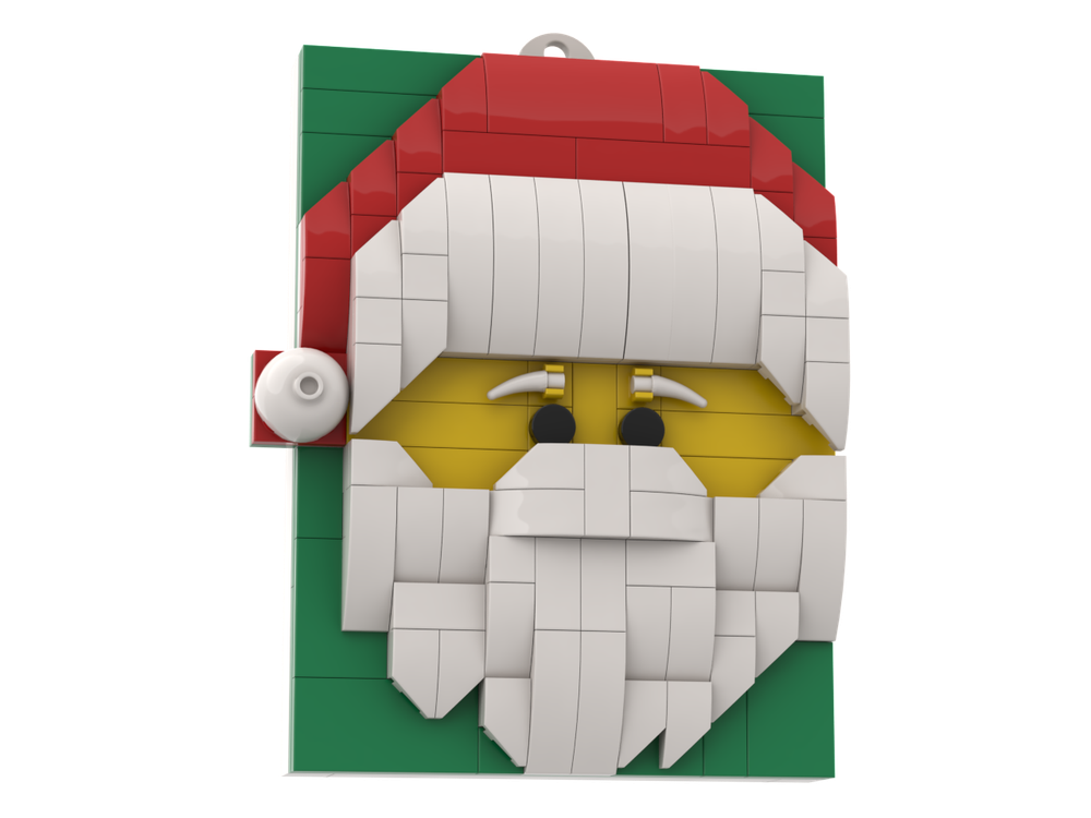 LEGO MOC Lego Santa Portrait by Baconlord1 | Rebrickable - Build with LEGO