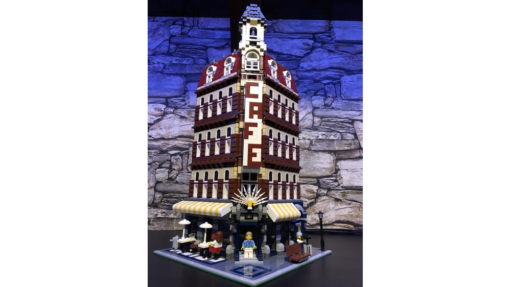 LEGO MOC Cafe Corner Hotel Sign by CyberLogic | Rebrickable - Build ...