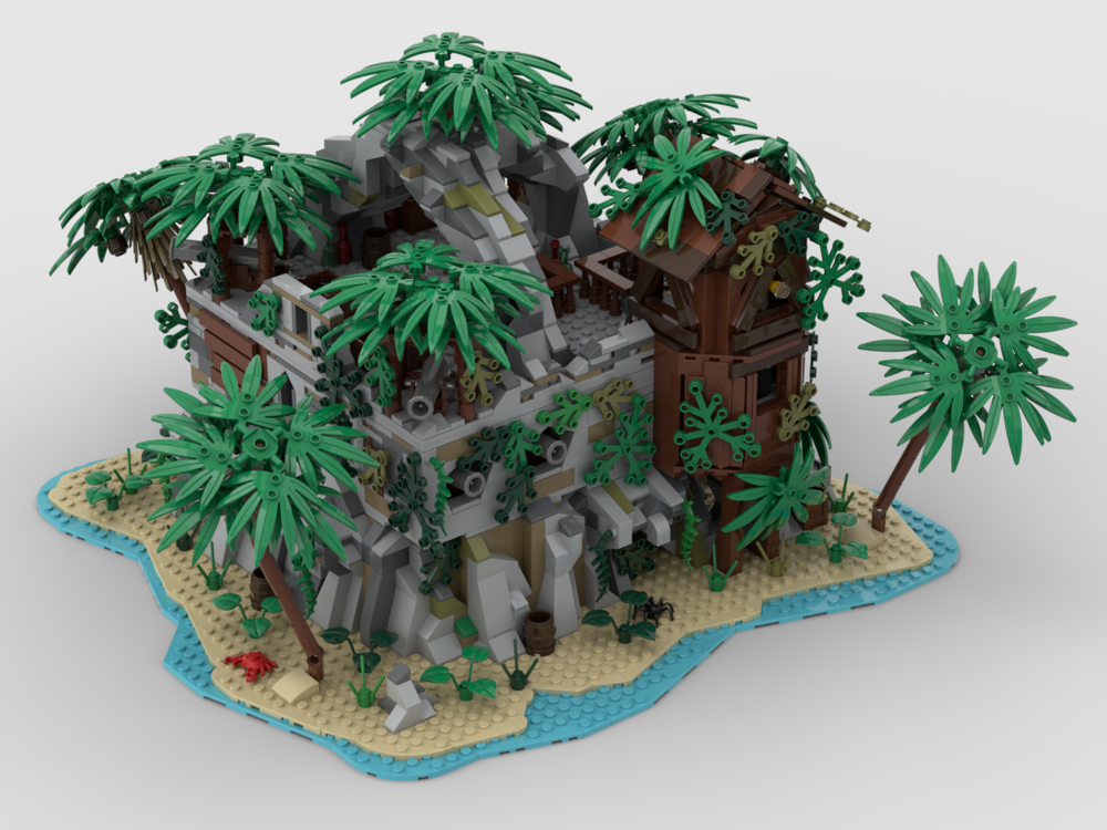 Lego Moc Pirate Rock By Mocfever Rebrickable Build With Lego