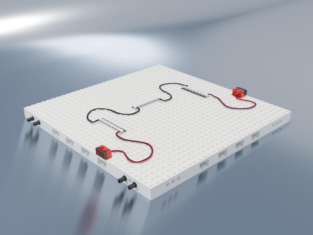 LEGO MOC "Wireless connect" power cables in a MILS-plate by ...