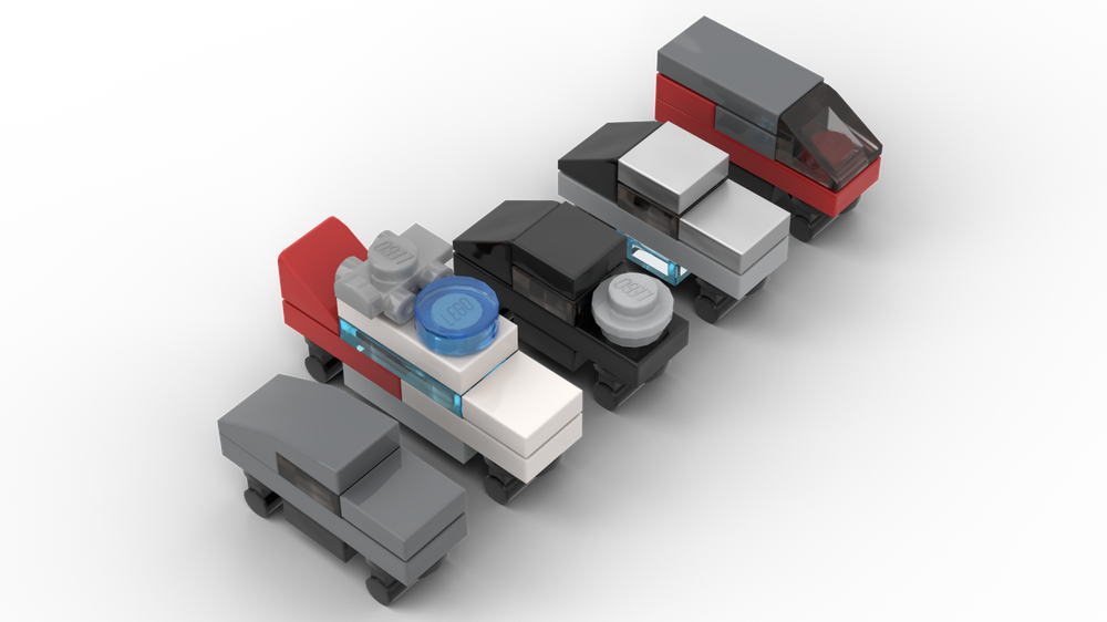 LEGO MOC Nanoscale Famous Vehicle Part2 by Glorfinkel | Rebrickable ...