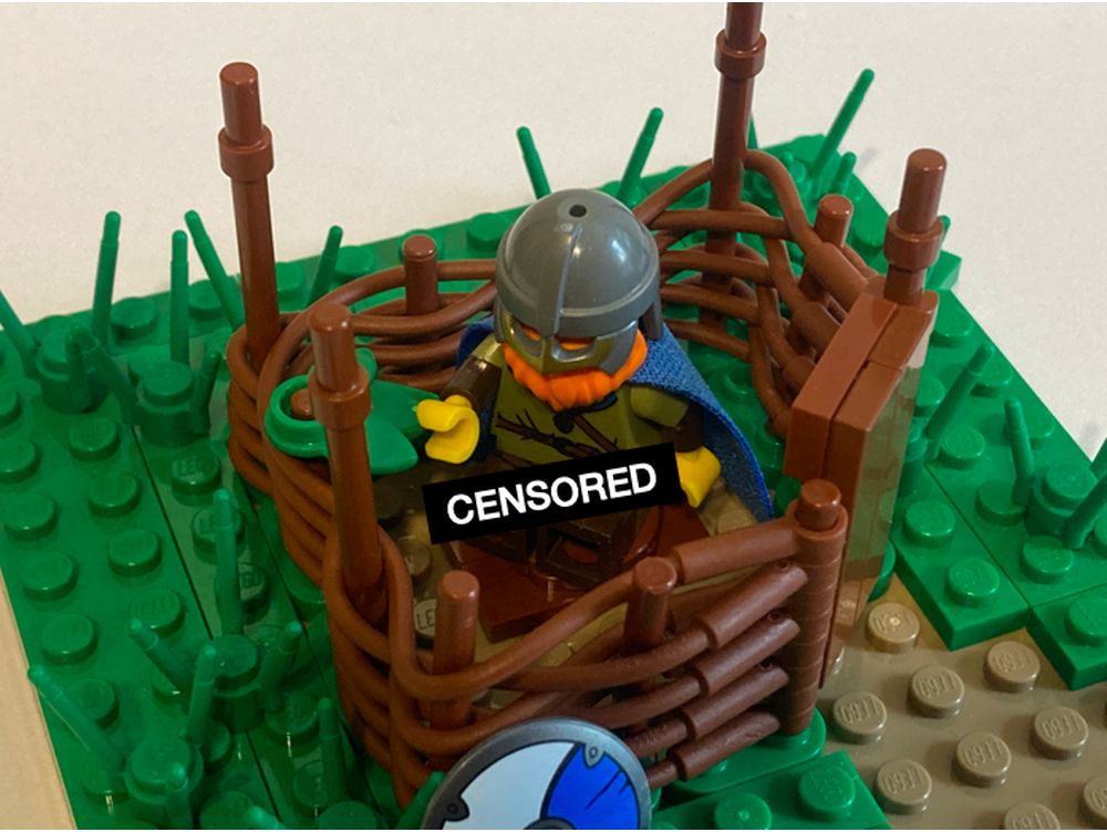Lego Moc Viking Privy Toilet By Gregnat3 Rebrickable Build With Lego