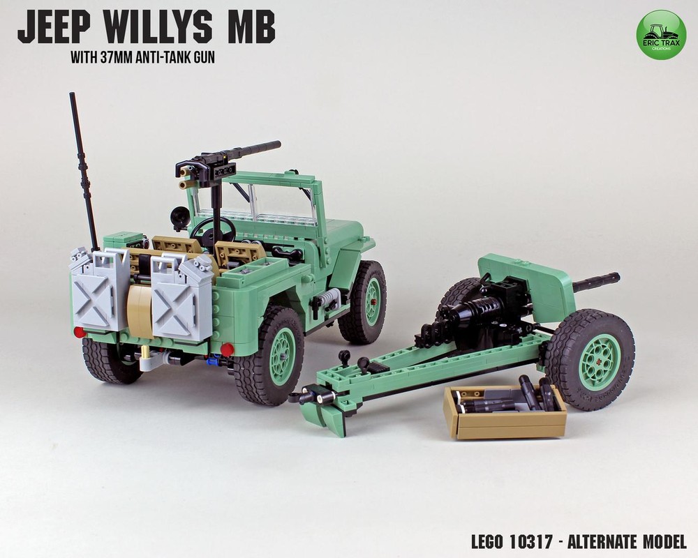 LEGO MOC 10317 - Jeep Willys MB by erictrax | Rebrickable - Build with LEGO