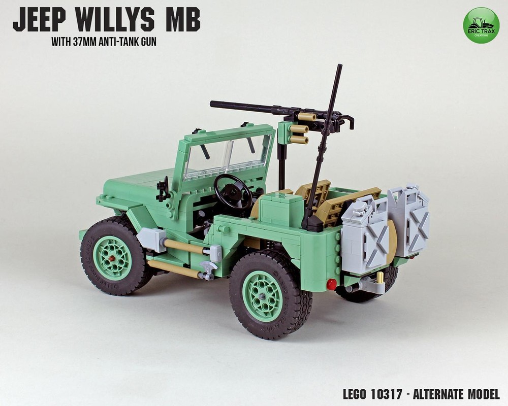 Lego Moc 10317 Jeep Willys Mb By Erictrax Rebrickable Build With Lego