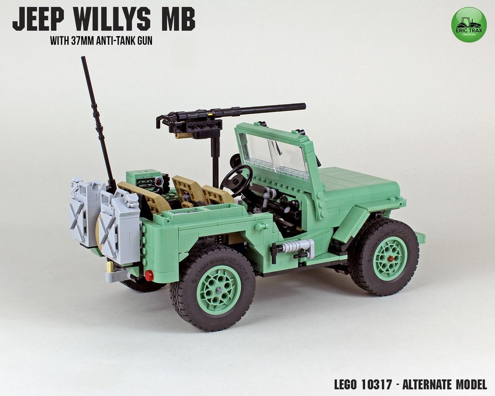 LEGO MOC 10317 - Jeep Willys MB by erictrax | Rebrickable - Build with LEGO