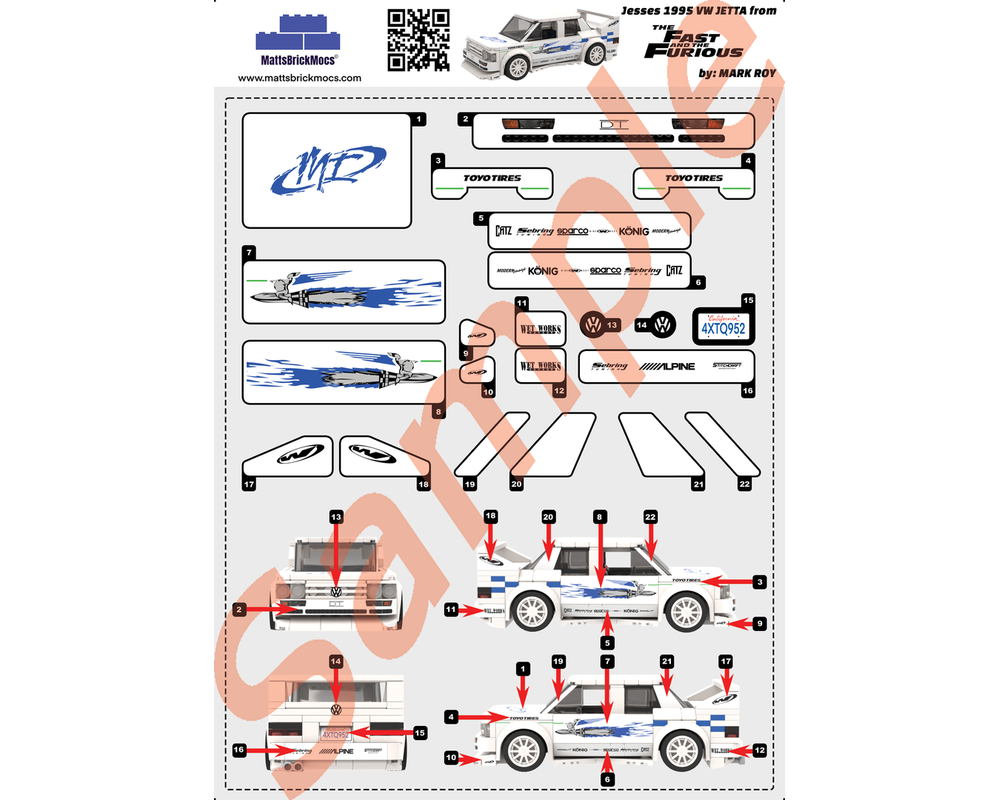 LEGO MOC Jesses VW Jetta from The Fast and The Furious by ...