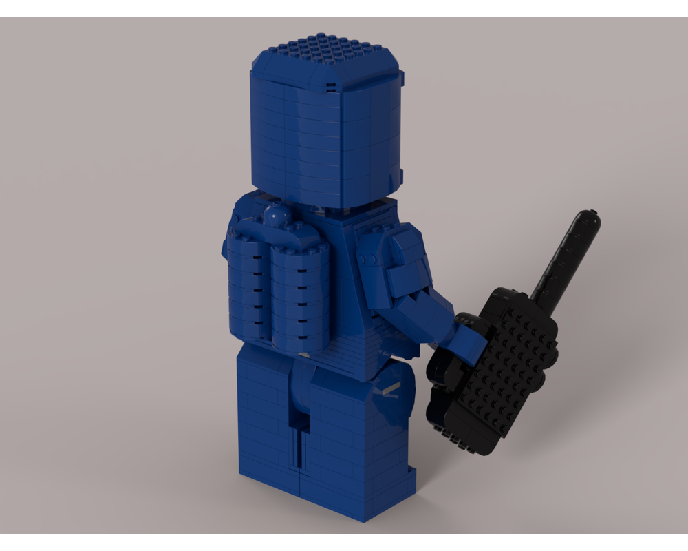 Lego Moc Maxifigure Spaceman Classic By Kementari Rebrickable Build