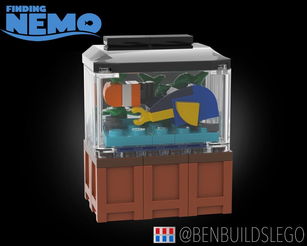 LEGO MOC Finding Nemo fish tank by benbuildslego | Rebrickable - Build ...