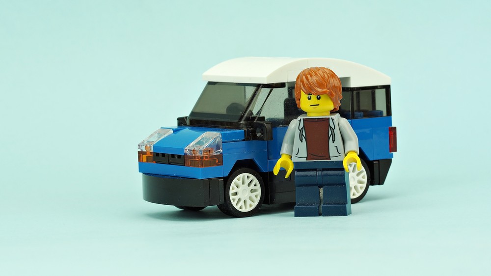 LEGO MOC Small blue car by De_Marco | Rebrickable - Build with LEGO