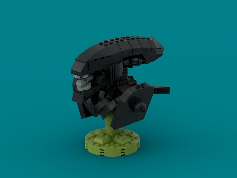 LEGO MOC ALIEN Bust by tomaslambo | Rebrickable - Build with LEGO