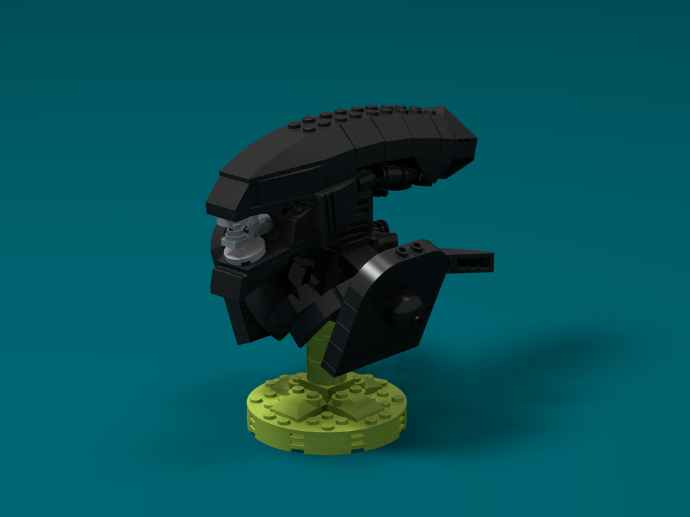 Lego Moc Alien Bust By Tomaslambo Rebrickable Build With Lego