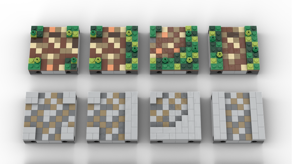 LEGO MOC Microscale Road Modules 8x8 by Glorfinkel | Rebrickable ...