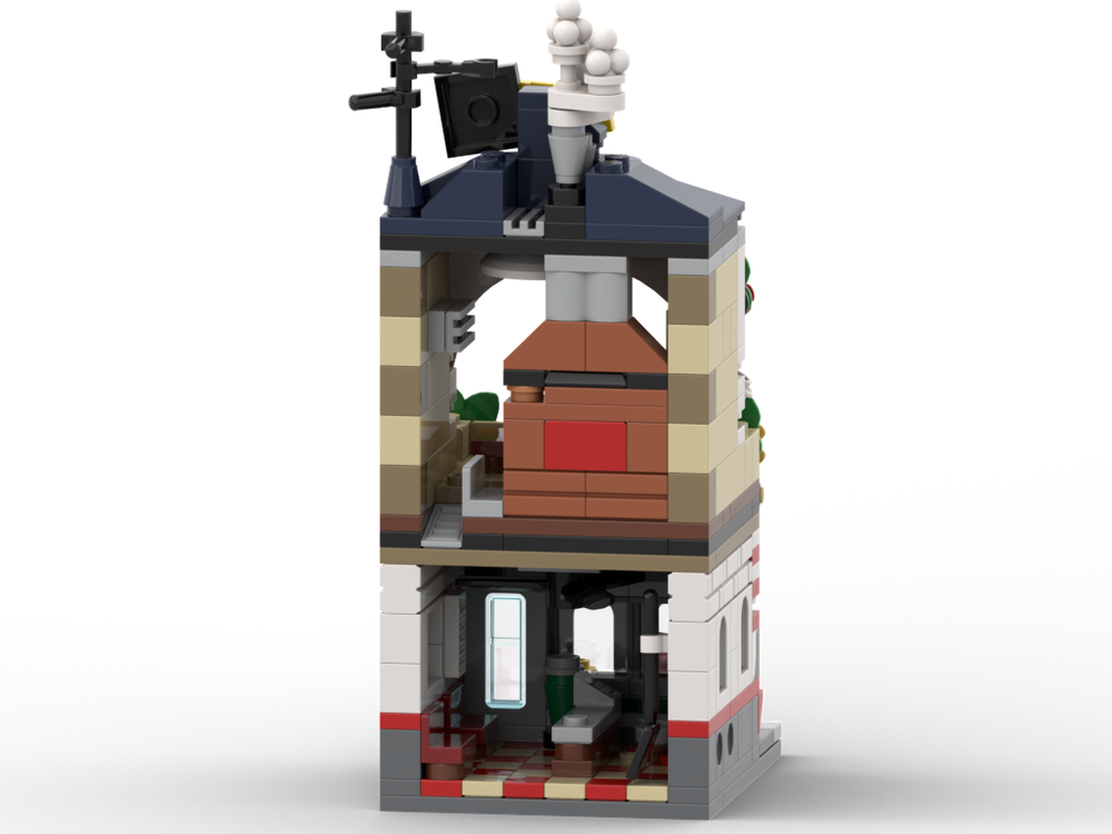 Lego Moc Italian Restaurant By Huebre Rebrickable Build With Lego