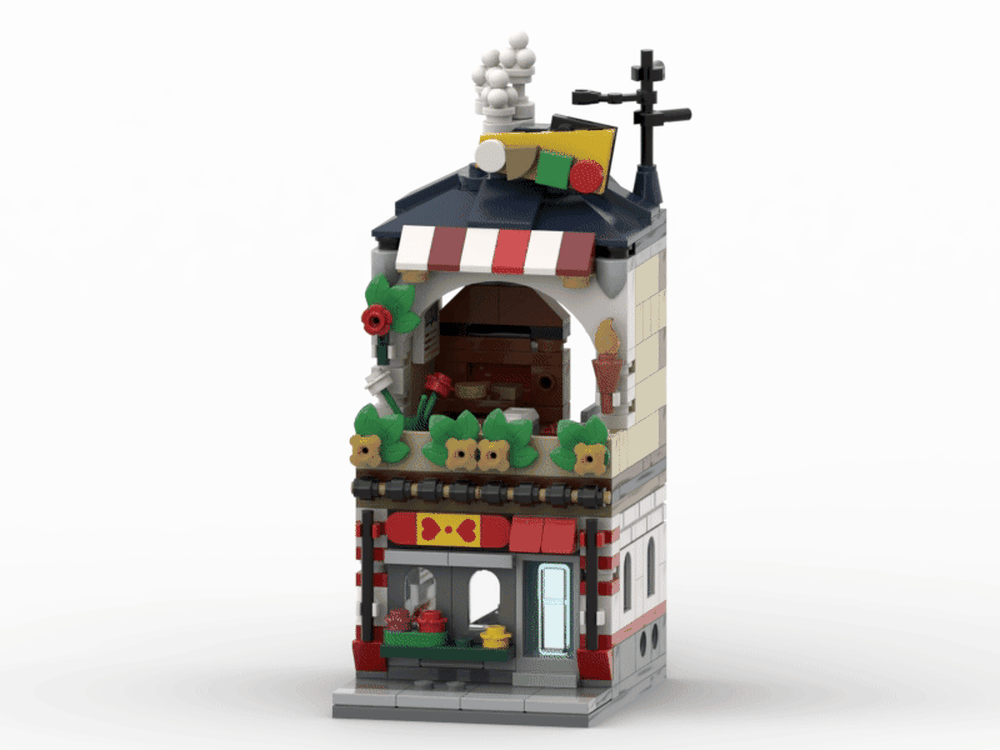 Lego Moc Italian Restaurant By Huebre Rebrickable Build With Lego