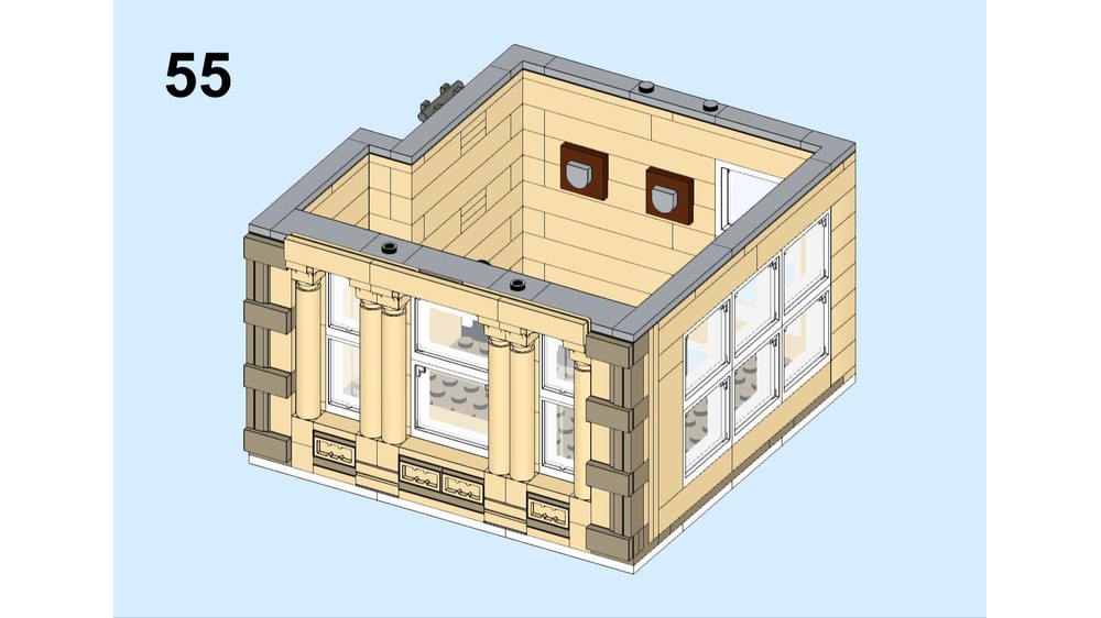 Lego Moc Police Station Floor Extension By Tiny Bricks Rebrickable