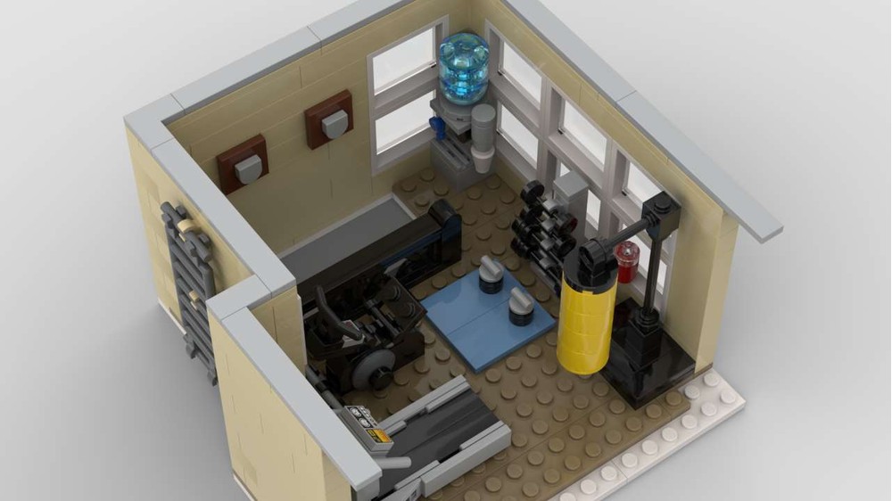 Lego Moc Police Station Floor Extension By Tiny Bricks Rebrickable