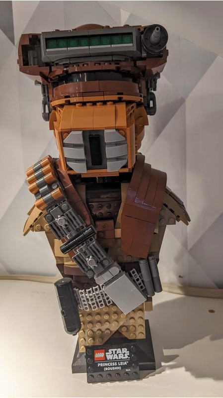 LEGO MOC Boushh Helmet Bust by BongoShaftsbury | Rebrickable - Build ...