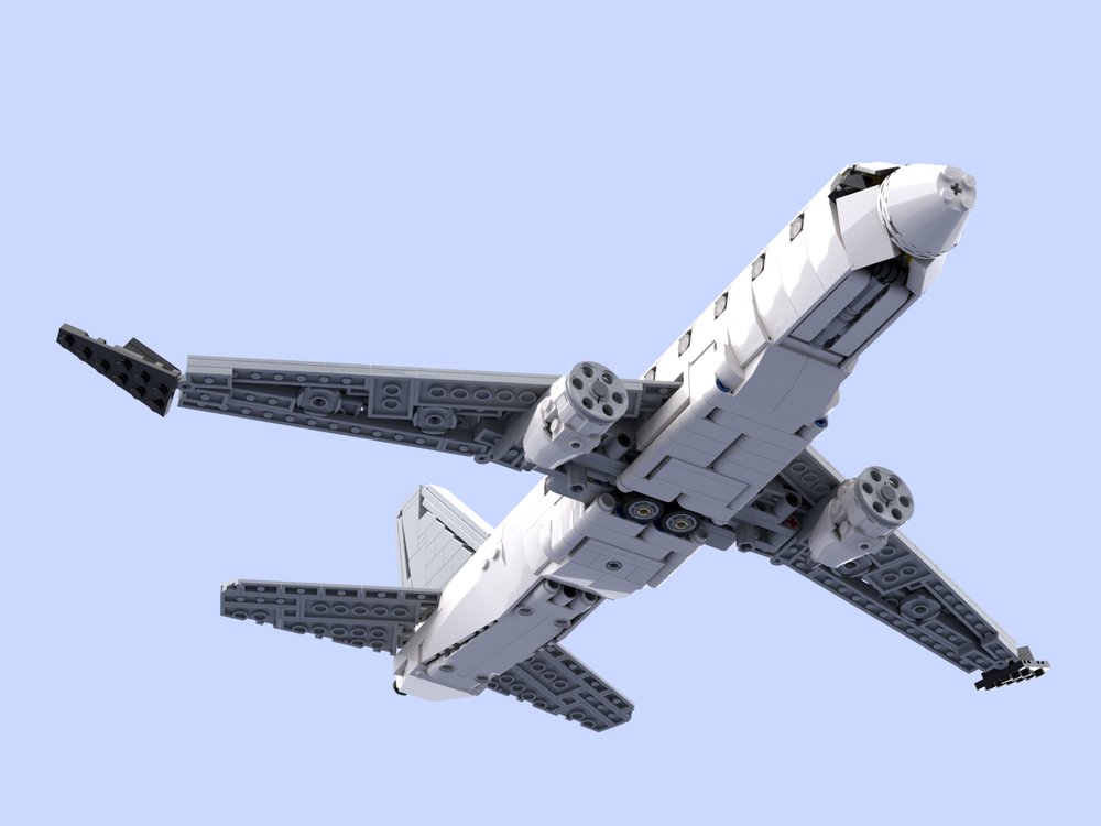 LEGO MOC Embraer 175 Airliner by furniture | Rebrickable - Build with LEGO