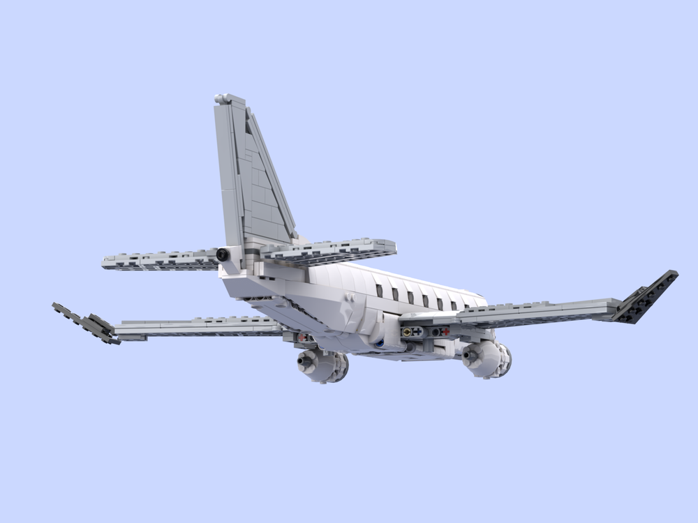 LEGO MOC Embraer 175 Airliner by furniture | Rebrickable - Build with LEGO