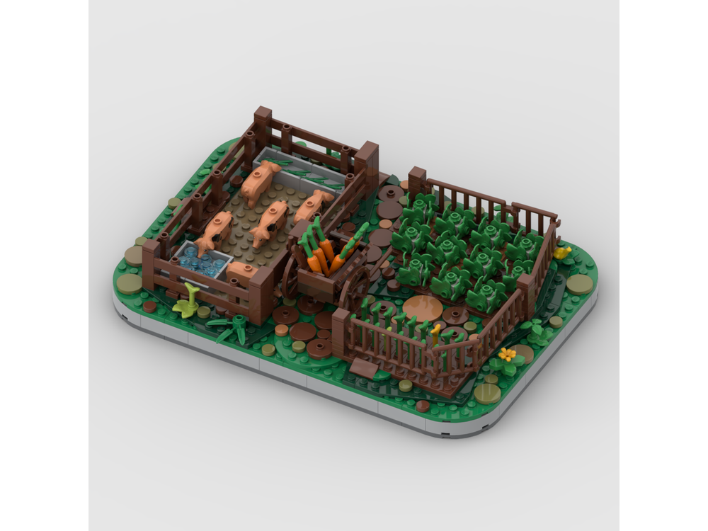 Lego Moc Vegetable Garden And Paddock By Fantasts Rebrickable Build