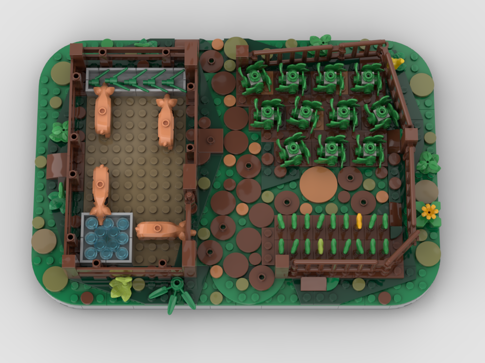 LEGO MOC Vegetable garden and paddock by Fantasts | Rebrickable - Build ...