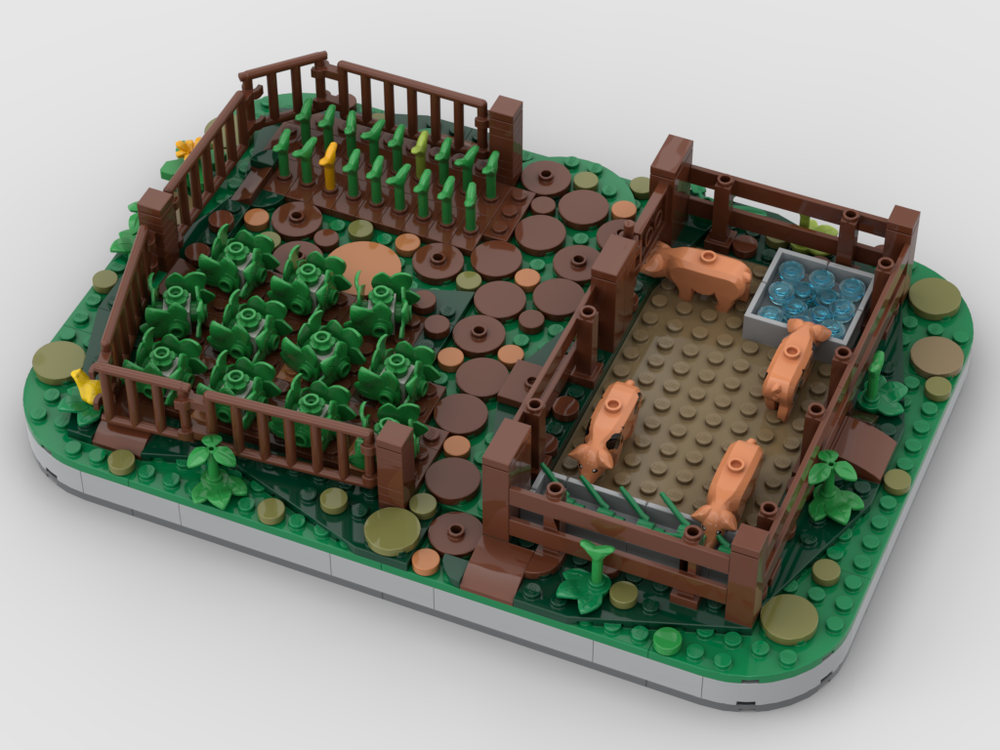 LEGO MOC Vegetable garden and paddock by Fantasts | Rebrickable - Build ...