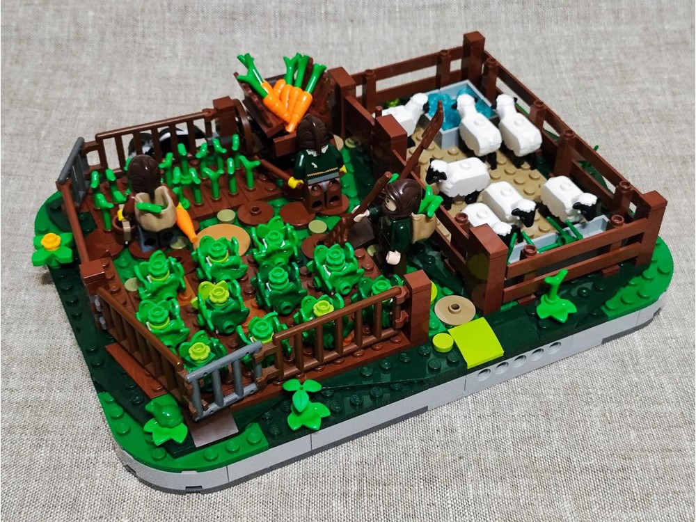 LEGO MOC Vegetable garden and paddock by Fantasts | Rebrickable - Build ...