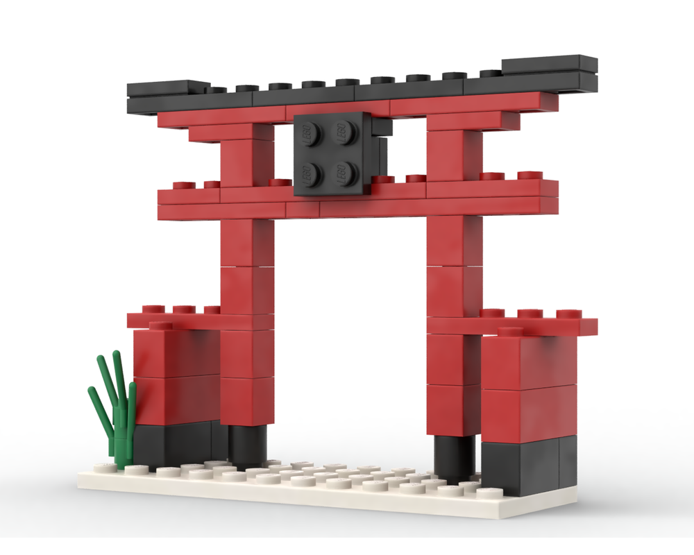 LEGO MOC 379 Japanese gate by se1977 | Rebrickable - Build with LEGO