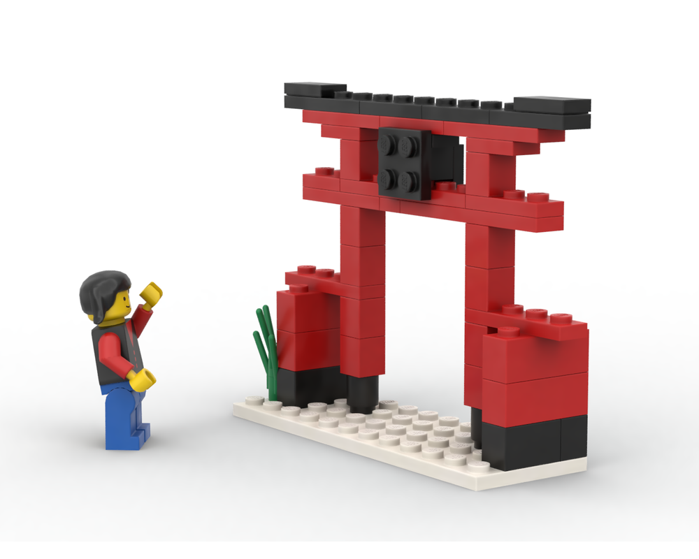 LEGO MOC 379 Japanese gate by se1977 | Rebrickable - Build with LEGO