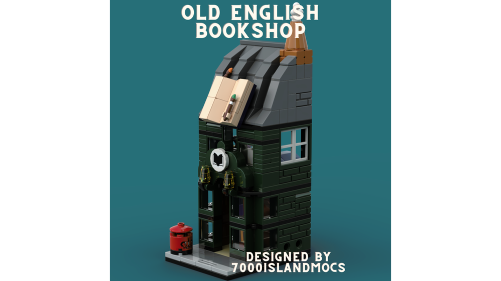 LEGO MOC Old English Bookshop Mini Modular by 7000islandMOCs ...