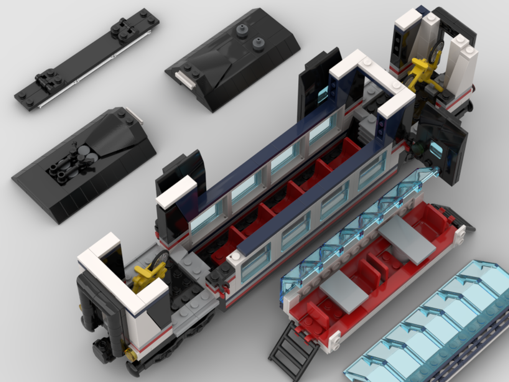 Lego Moc Metroliner Express Train By Symbioza Rebrickable Build