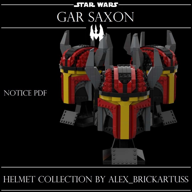 LEGO MOC Helmet Gar Saxon by Alex_BricKartuss | Rebrickable - Build ...