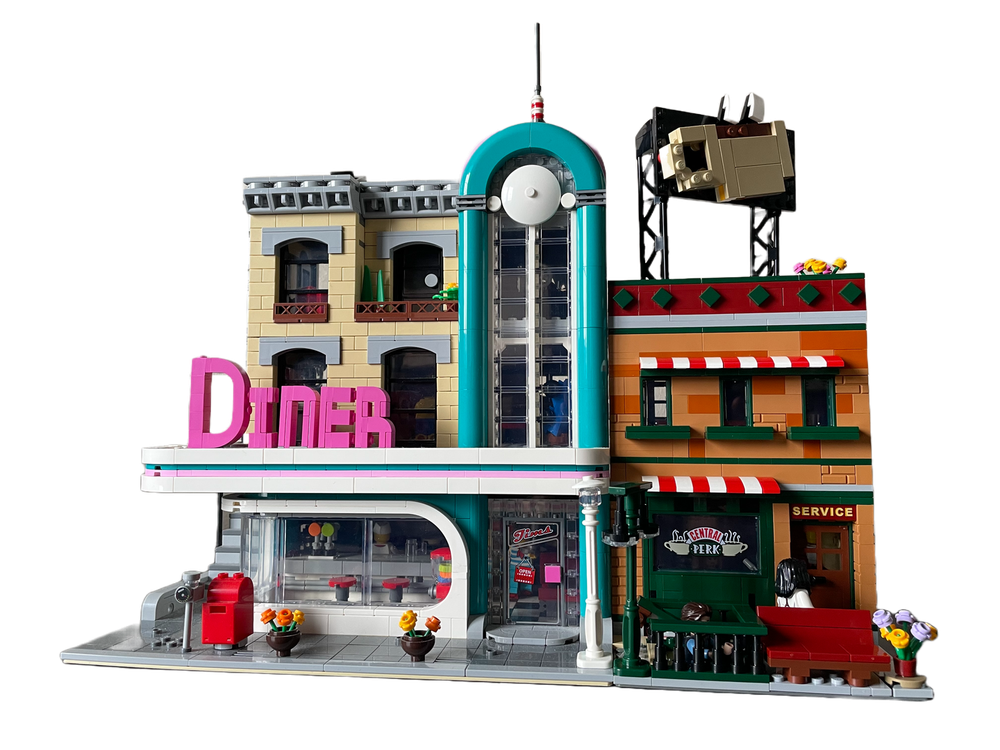 Lego Moc Central Perk Modular Alternate Build 21319 By Re Bricked