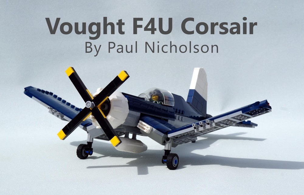 LEGO MOC Vought F4U Corsair by Paulmanaitor | Rebrickable - Build with LEGO