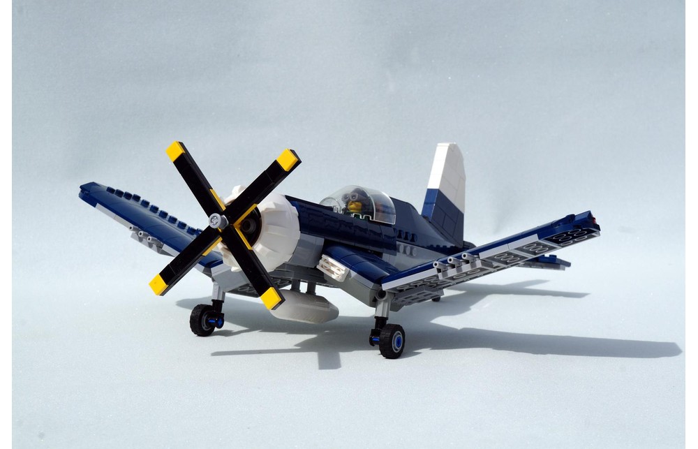 LEGO MOC Vought F4U Corsair by Paulmanaitor | Rebrickable - Build with LEGO