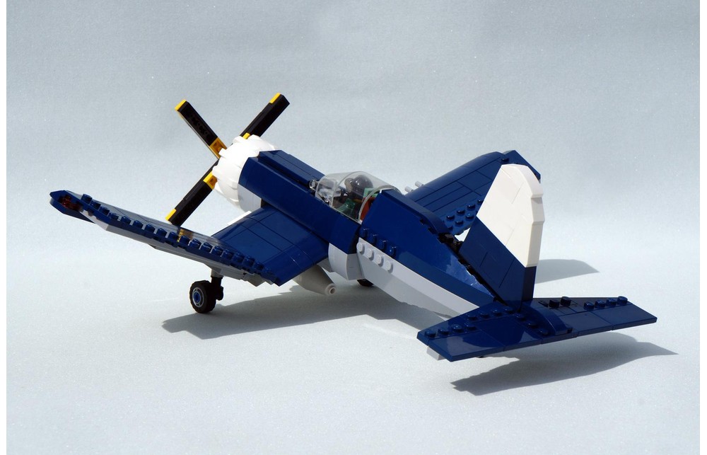 Lego Moc Vought F4u Corsair By Paulmanaitor Rebrickable Build With Lego