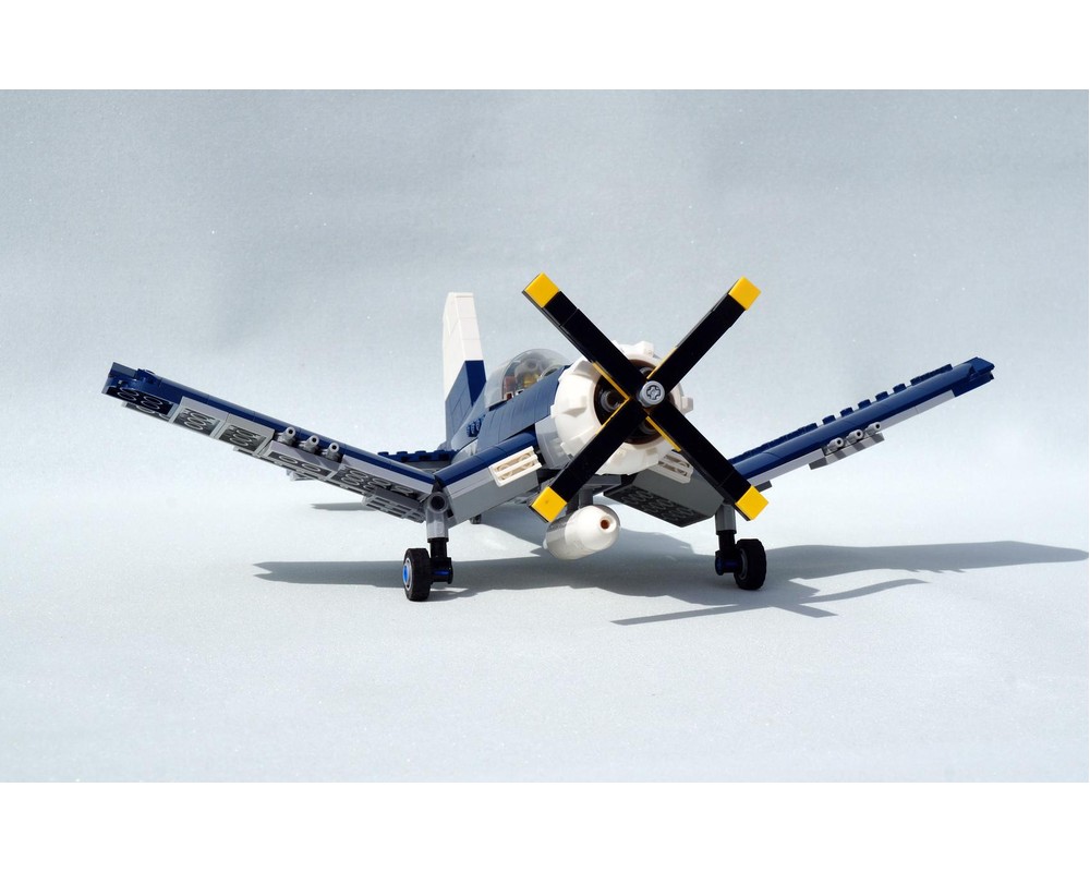 Lego Moc Vought F4u Corsair By Paulmanaitor Rebrickable Build With Lego