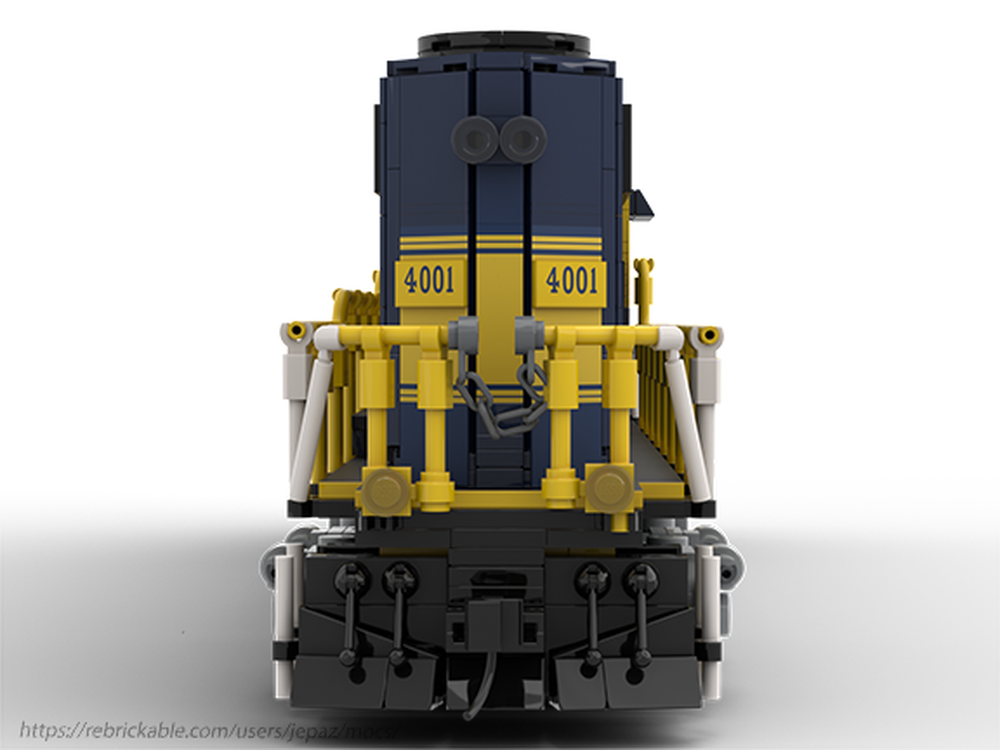 Lego Moc Sd70mac Alaska Railroad By Jepaz Rebrickable Build With Lego