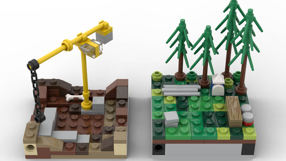 LEGO MOC Microscale Construction Site Modules 8x8 by Glorfinkel ...