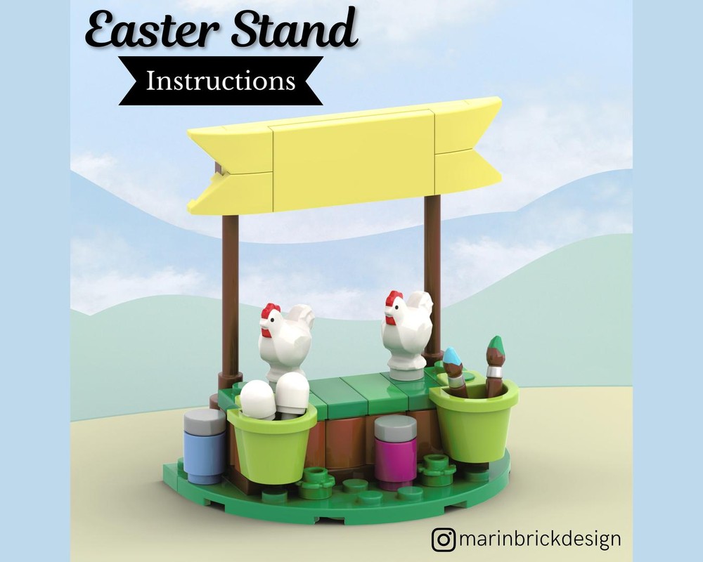 LEGO MOC Easter Chicken Stand - LEGO EASTER MOC by marinbrickdesign ...