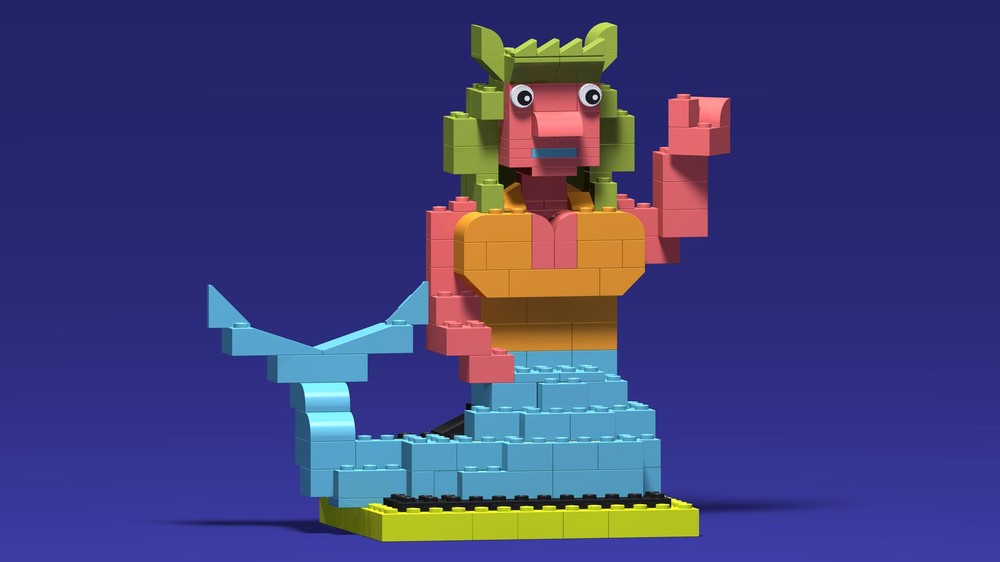 LEGO MOC 11027 Mermaid by mattking4 | Rebrickable - Build with LEGO